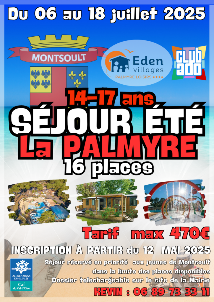 Séjours Été 2025 – Mairie de Montsoult | Montsoult